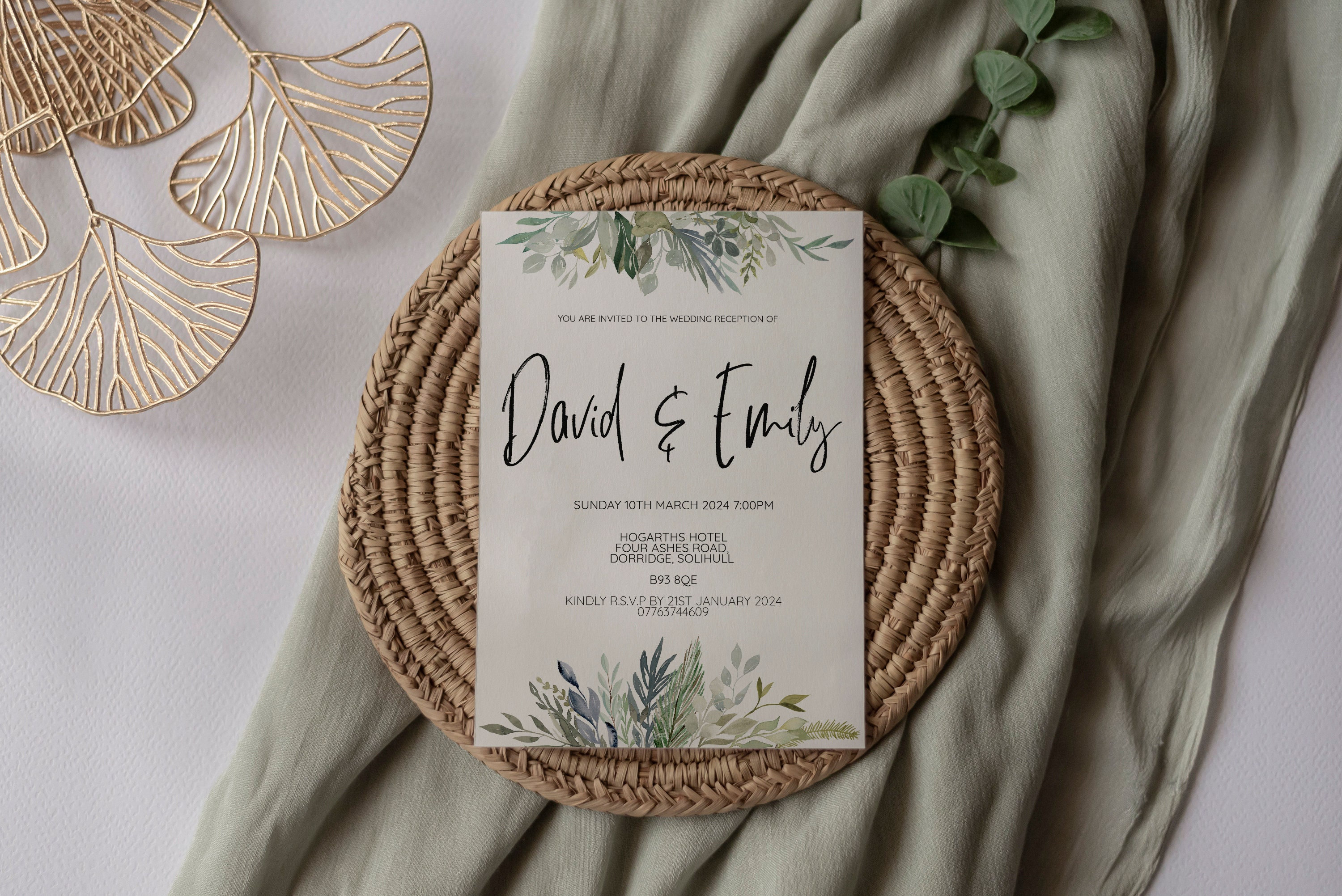 Wedding Invitations, Wedding or Evening Reception Invites - Etsy UK