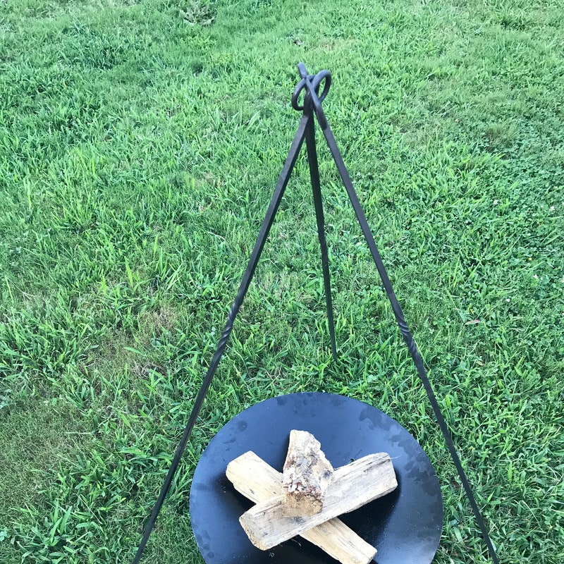 Wrought Iron Campfire Tripod - Etsy