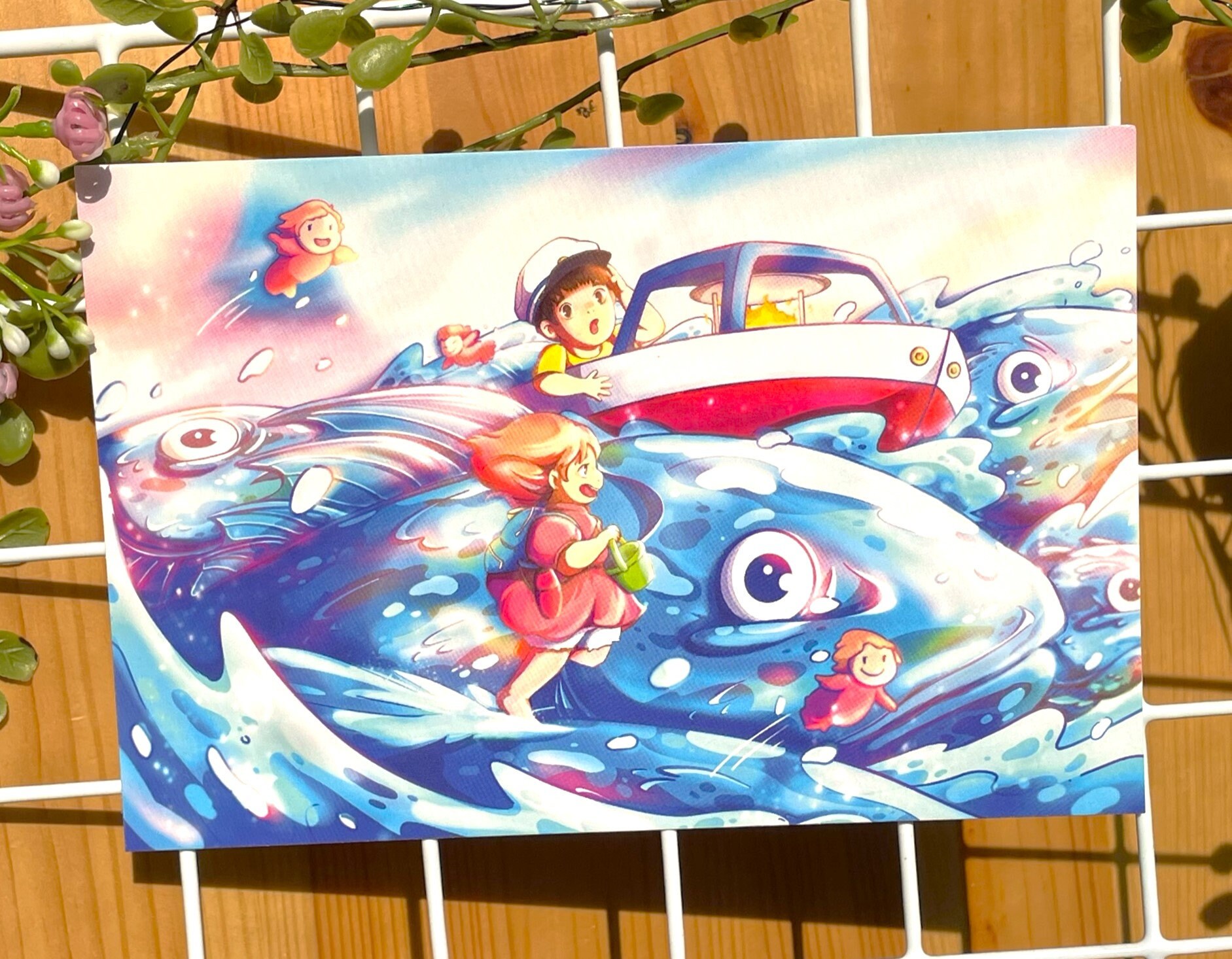 Ponyo Ghibli Anime Gloss Art Print Mini Print - Etsy