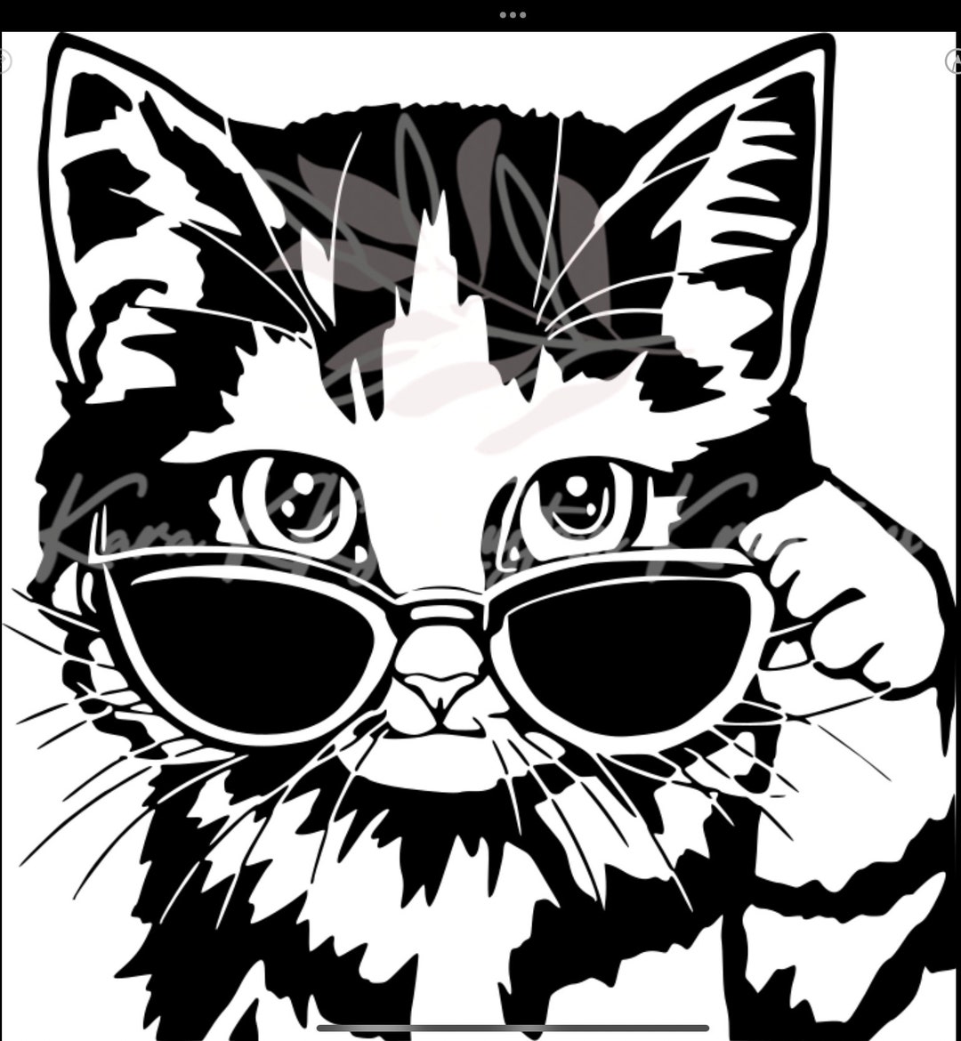 Kitty Cat Dtf Ready to Press - Etsy