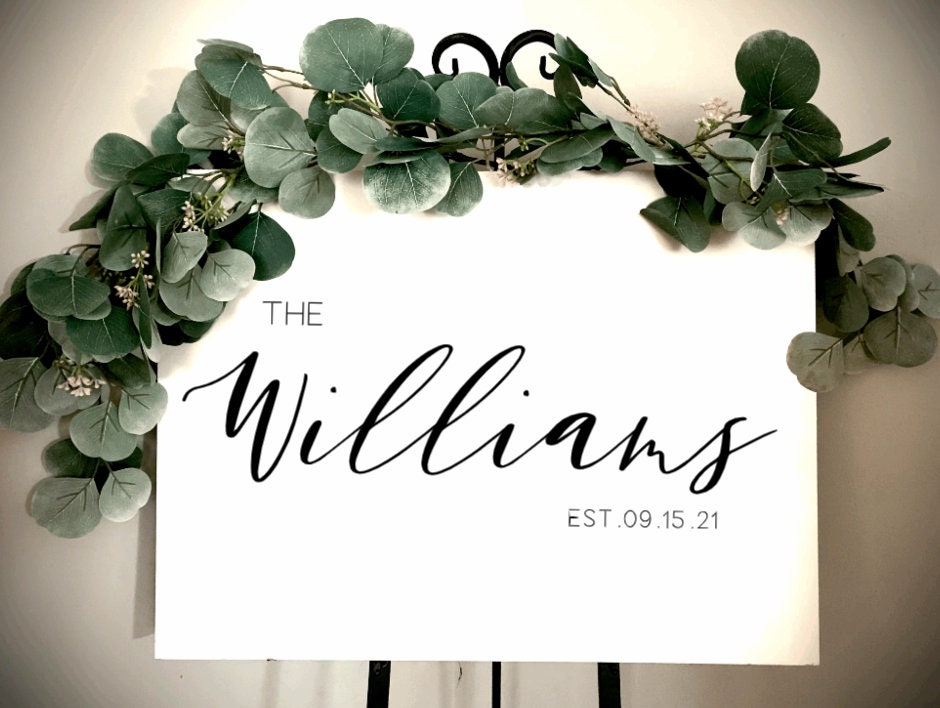 Party Décor Party Supplies Solid Wood Wedding Welcome Sign Custom ...