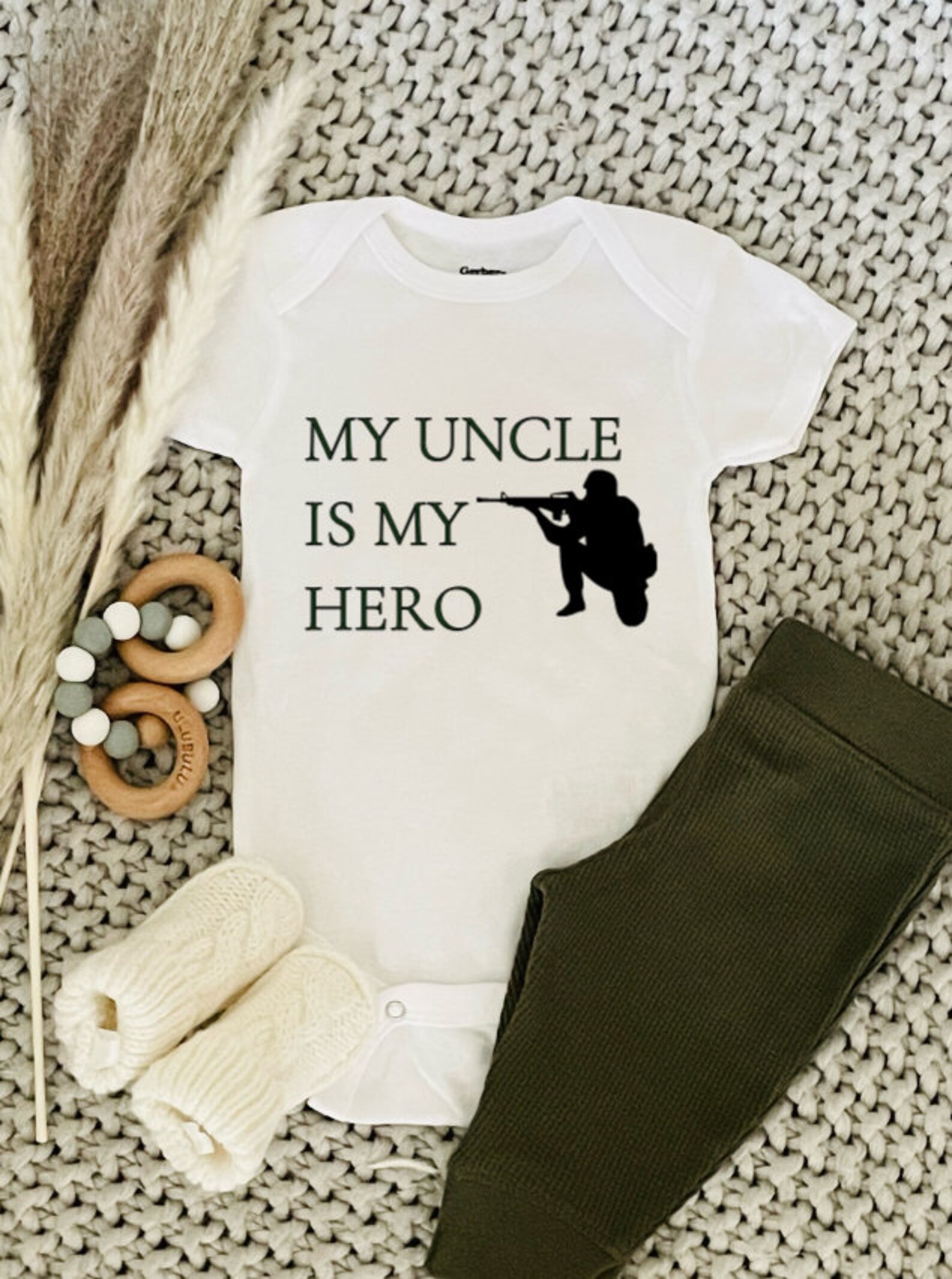 My Uncle is My Hero , Military Personalized Onesie®, Military Onesies ...