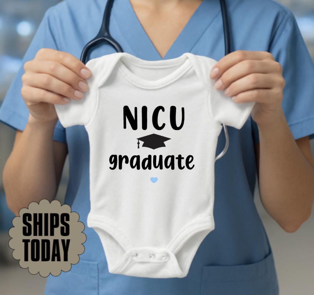 NICU Graduate With Name Onesie®: Organic Cotton Going Home Outfit - Etsy