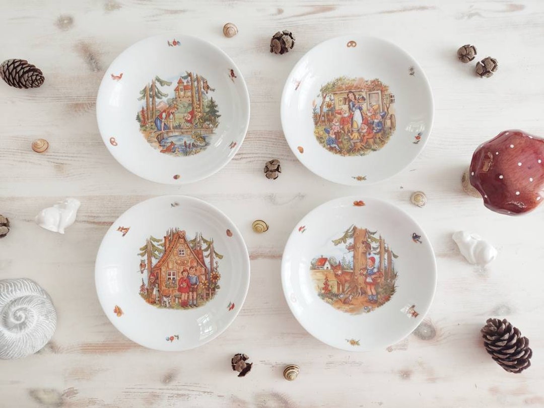 Children's Plates Nostalgia GDR Fairytale Motifs/ Porcelain Tableware ...