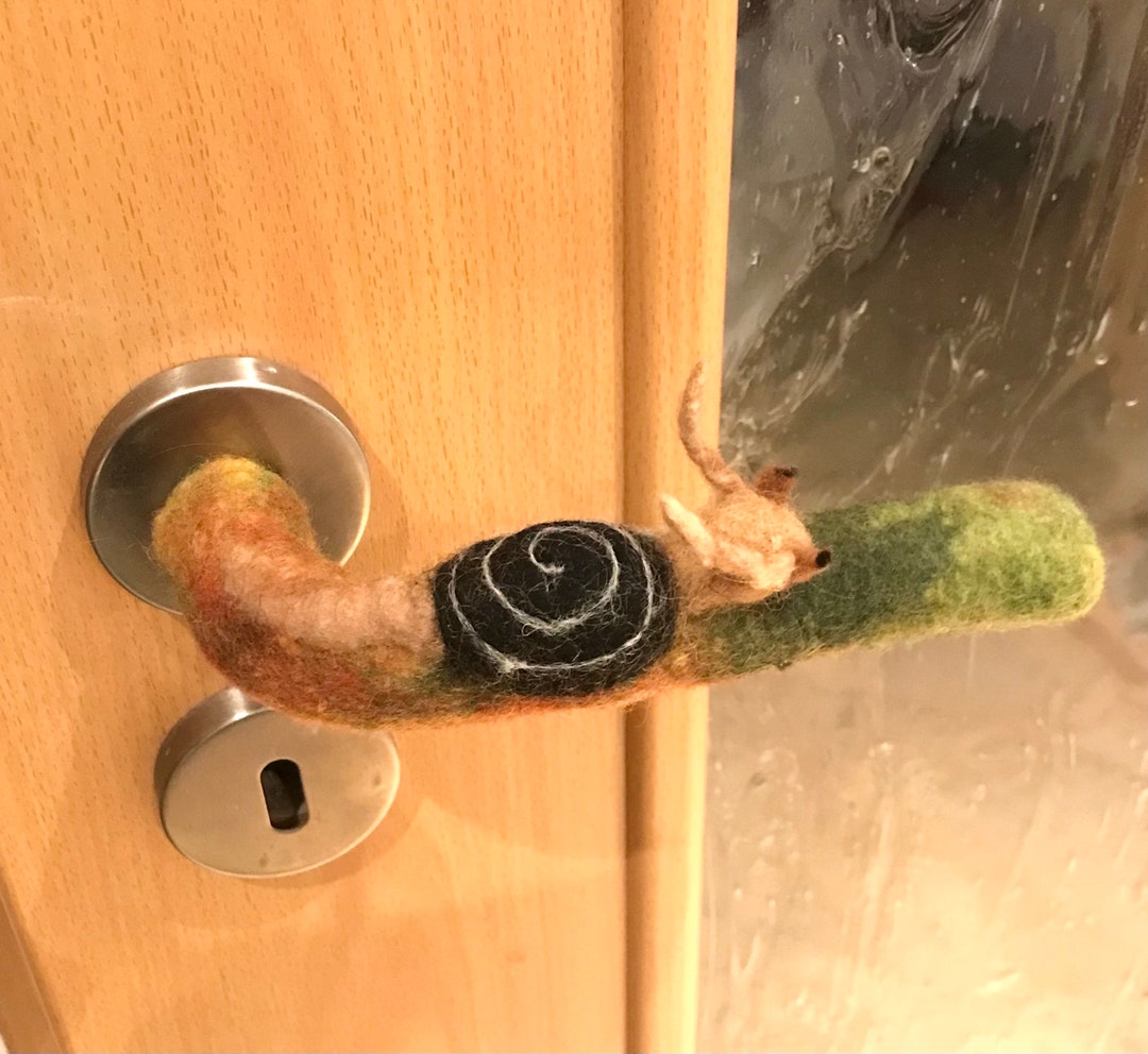 Door Handle Damper Cover Made of Felt - Etsy