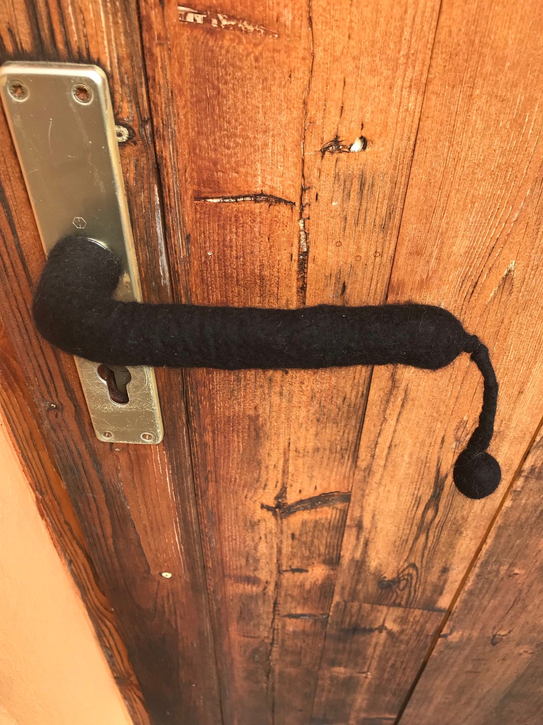 Door Handle Damper - Felt Bobble - Etsy