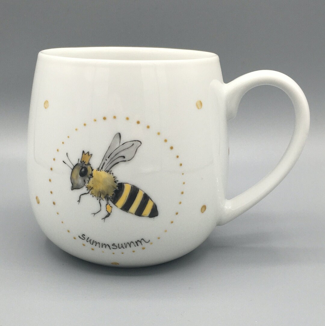 Cup queen Bee Cuddly Cup Porcelain - Etsy