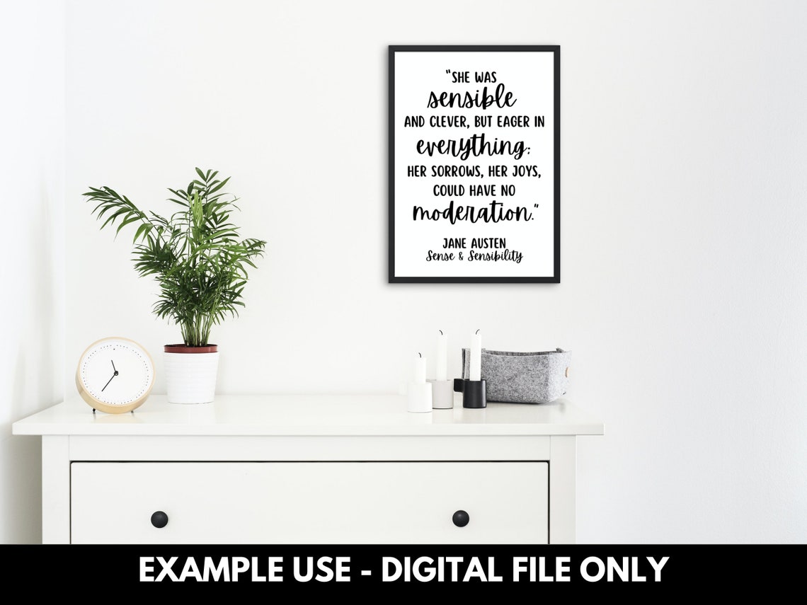 25 Jane Austen SVG Bundle Jane Austen Quote Literary Quote - Etsy