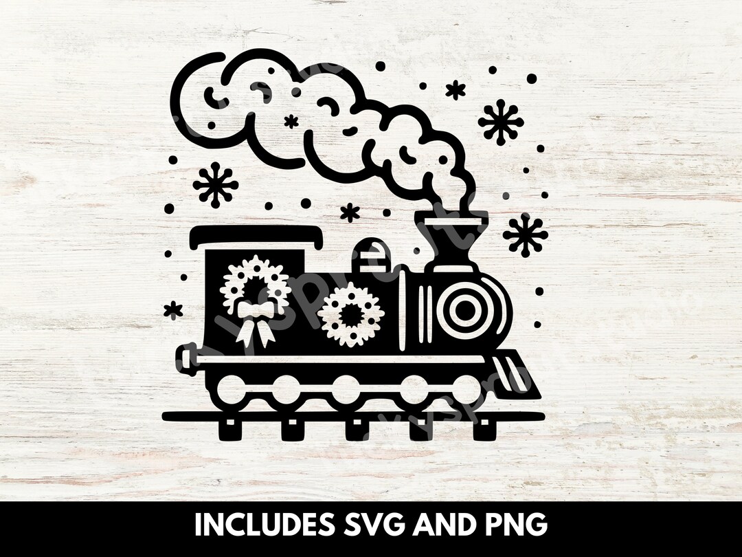 Christmas Train SVG, Holiday Train SVG, Winter Train, Train Set SVG ...