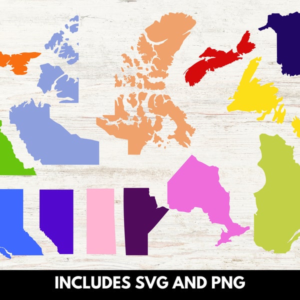 Canadian Provinces - Etsy