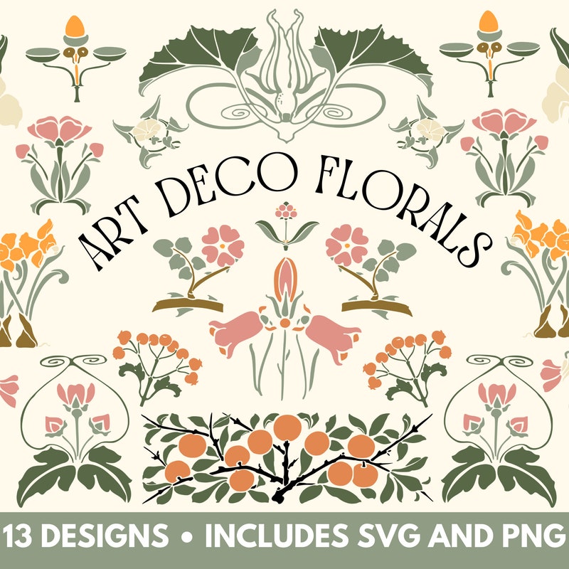 Art Deco Svg - Etsy