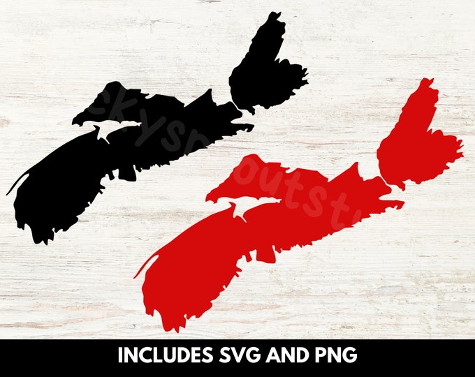 Nova Scotia Map Flag SVG, N.S Canada, Canadian Province, Border ...