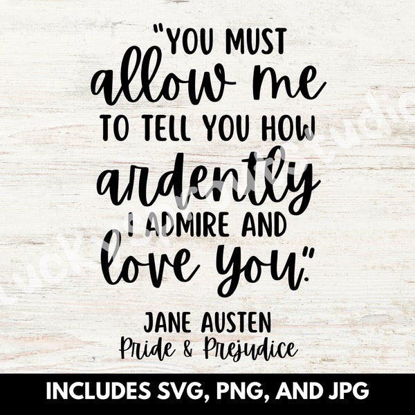 Jane Austen Svg - Etsy