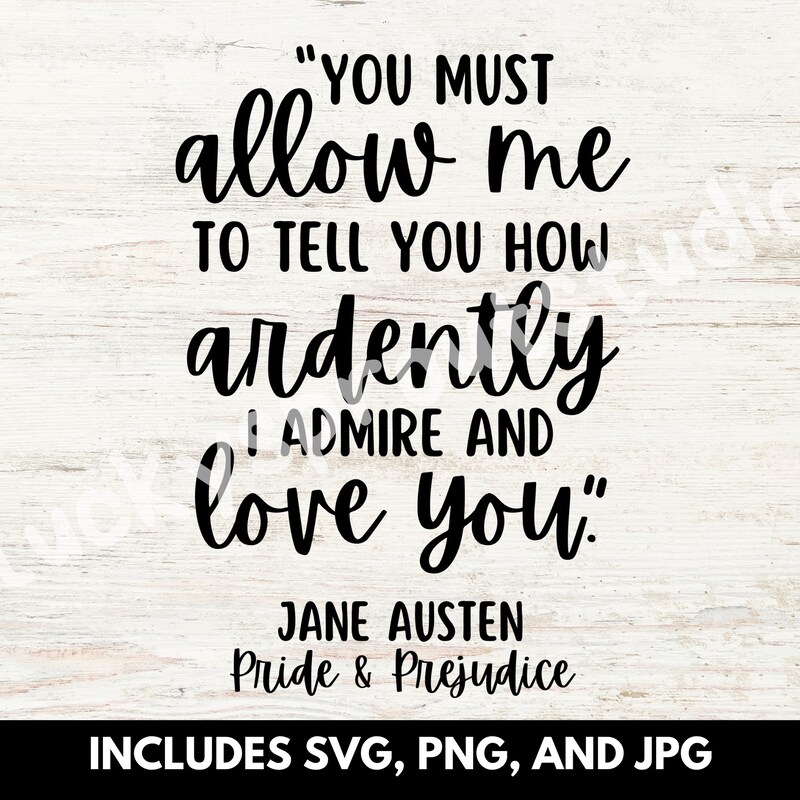 Jane Austen Svg - Etsy