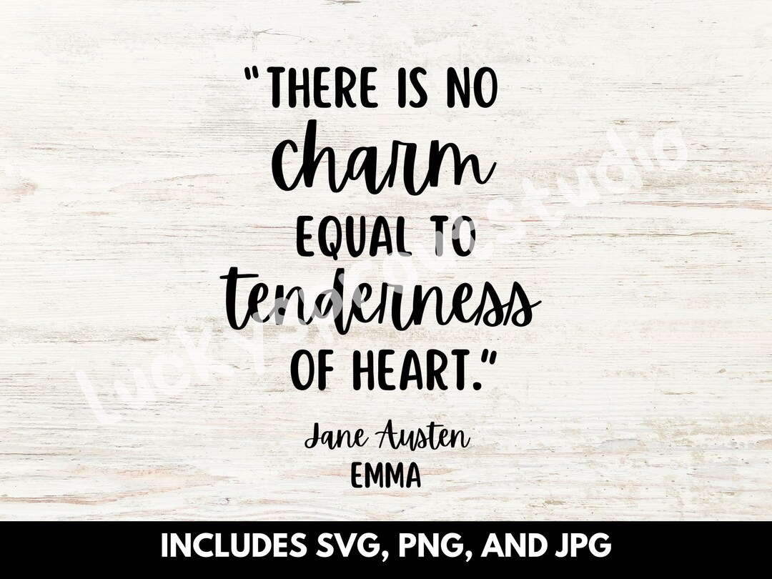 Jane Austen SVG, Emma Jane Austen SVG, Jane Austen Quote, Literary ...