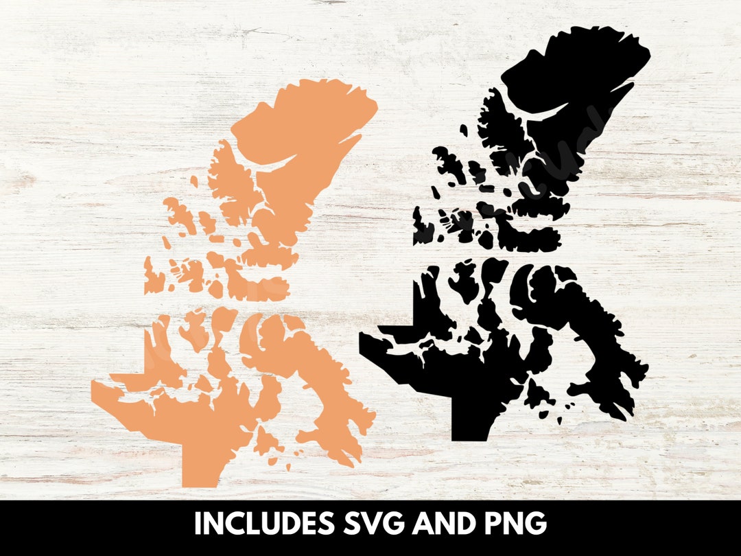 Nunavut SVG, Canada Provinces SVG, Cut File Design, Commercial Use ...