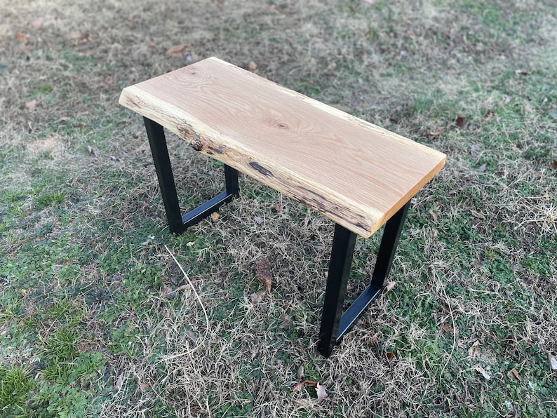 Modern Live Edge Bench / Entry Way Bench / Hand Made Solid - Etsy