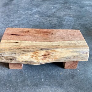 Handmade Live Edge Wood Stand, Solid Wood Mini Stand - Etsy