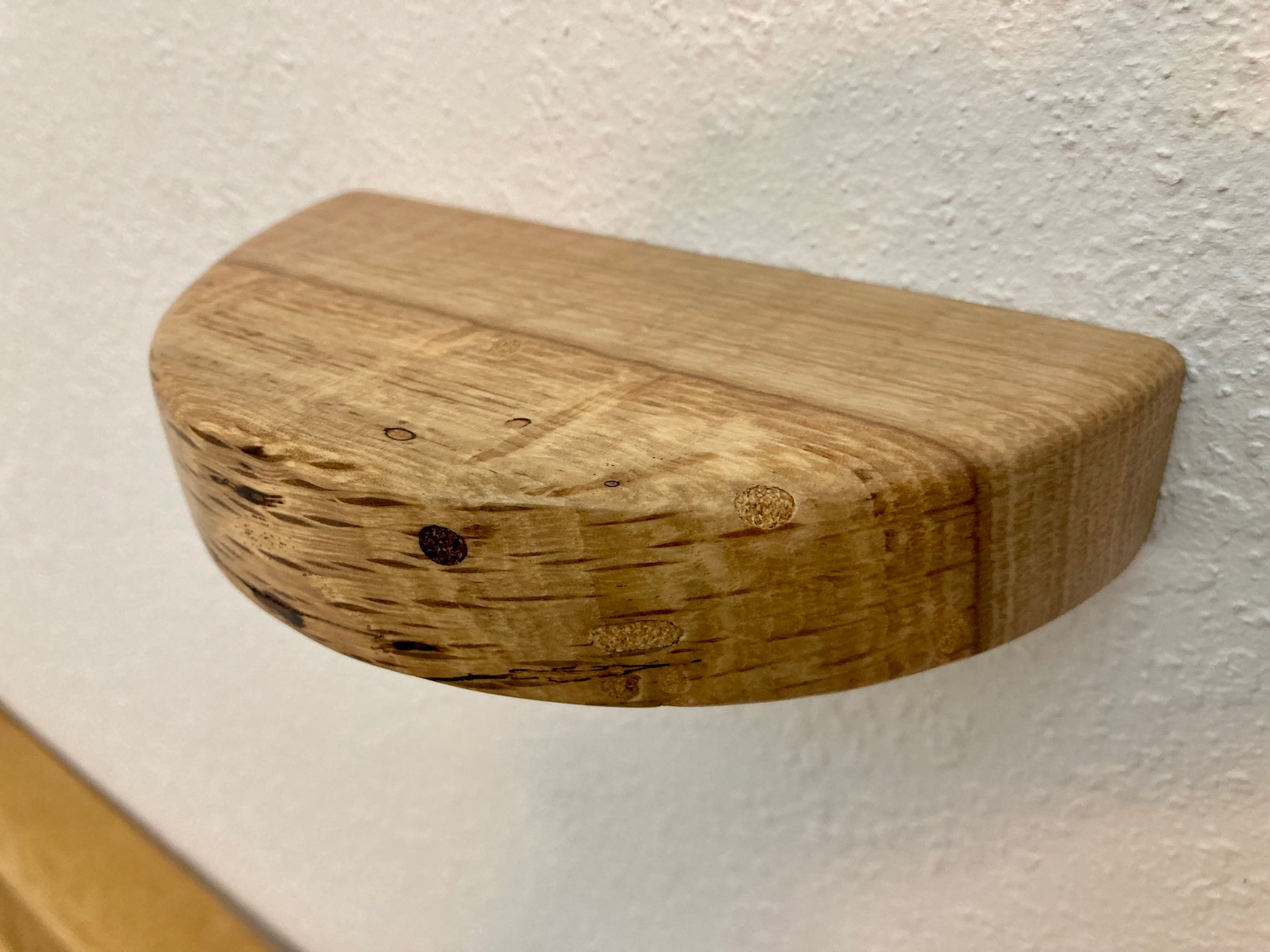 Half Moon Shape Floating Shelf / Solid Hard Wood / Solid - Etsy