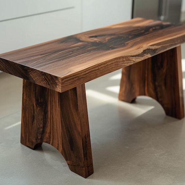 Walnut Accent Stool - Etsy