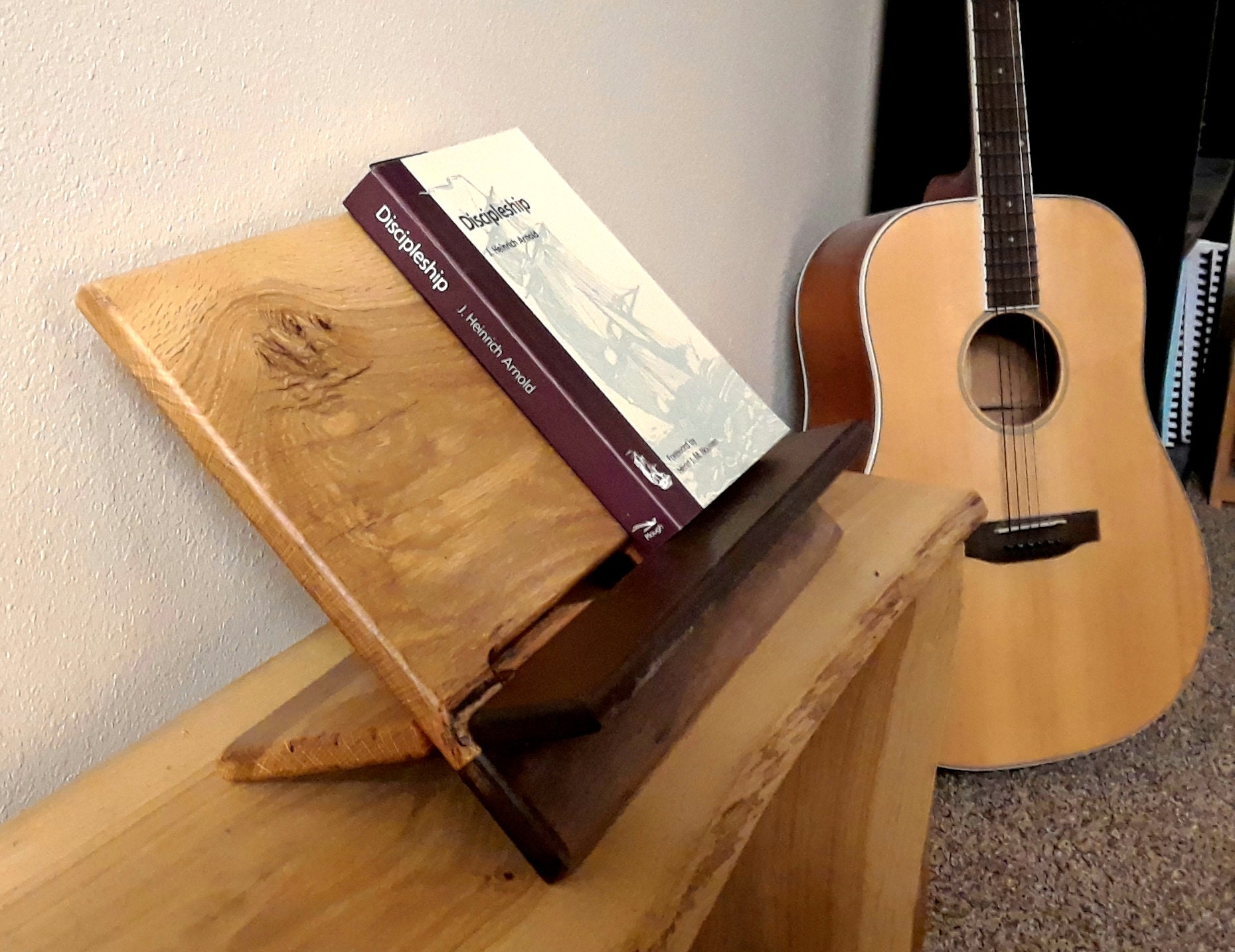 Solid Wood Bible Holder /folding Book Stand /cookbook Stand /tablet ...