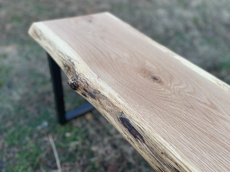 Modern Live Edge Bench / Entry Way Bench / Hand Made Solid - Etsy