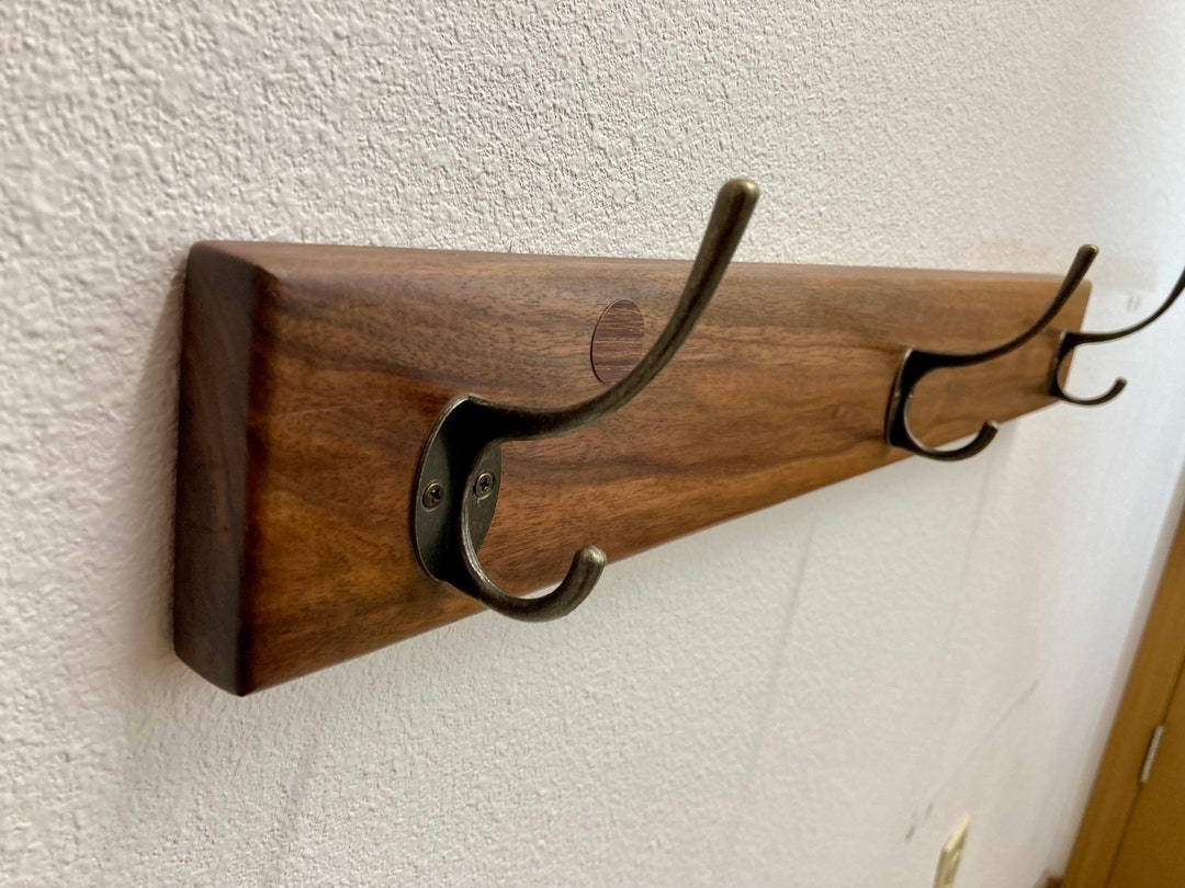 Solid Wood Coat Hooks/coat Rack/bathroom Hooks/entryway Organization ...