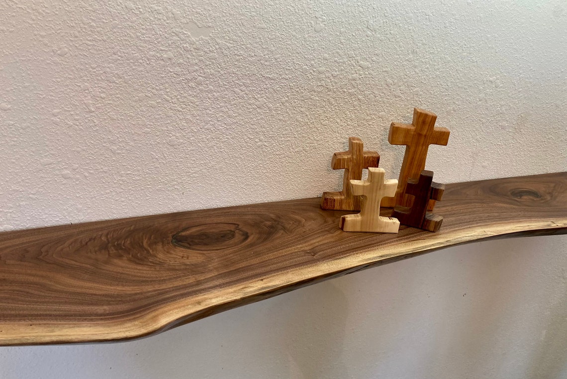 Wooden Cross, Standing Christian Cross, Rustic Cross, Christmas Decor ...