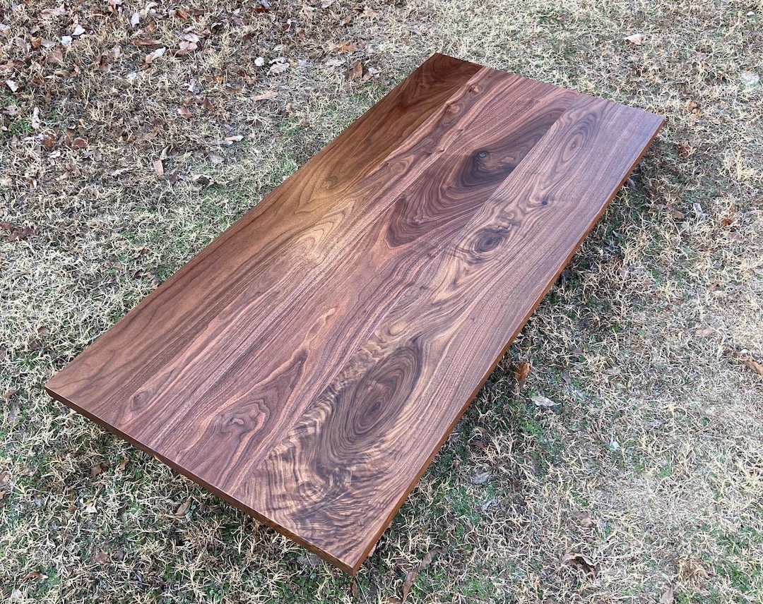 Solid Black Walnut Table Top // Natural Grain and Color // Made in USA ...