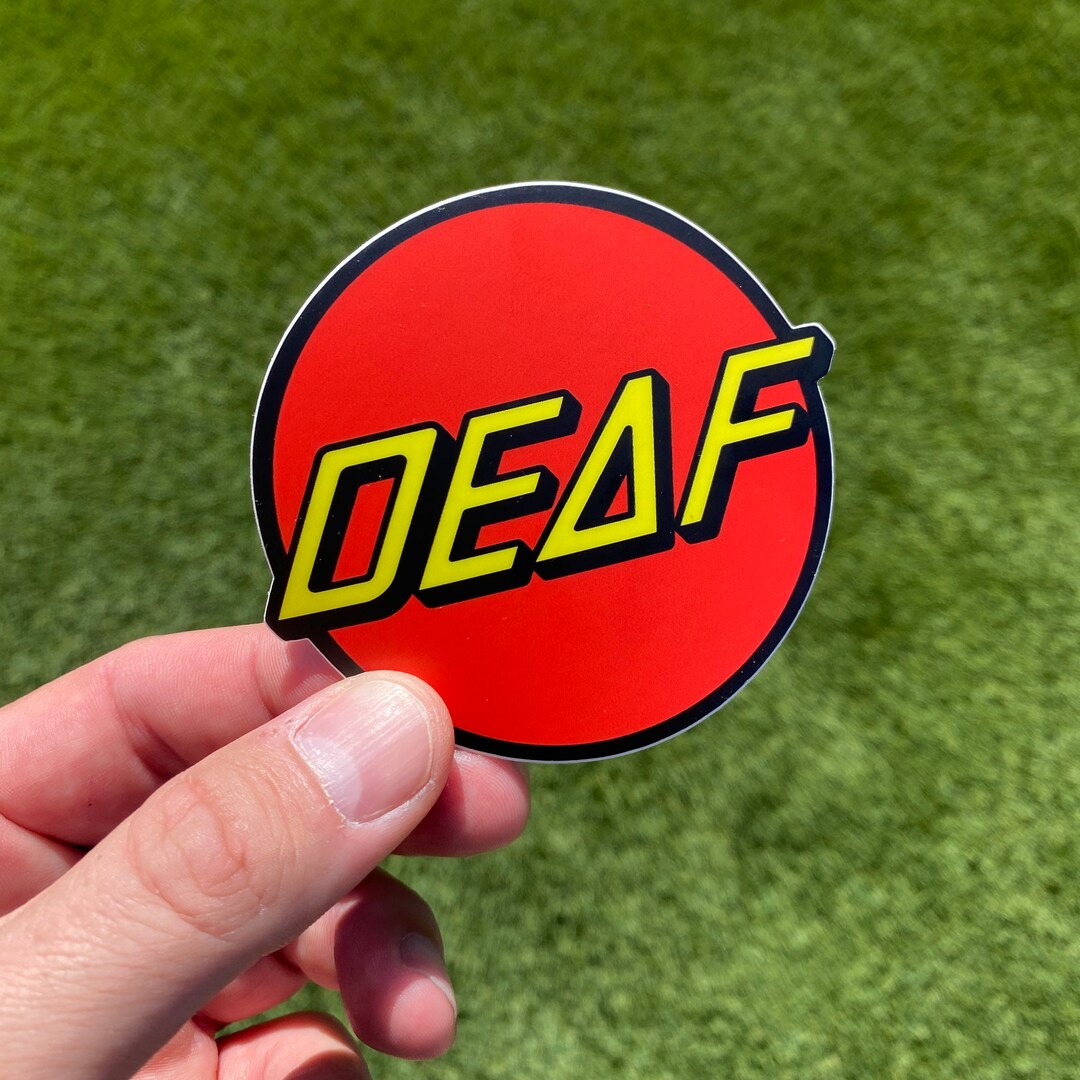 Deaf Parody Sticker 04 // Vinyl Decal // Water Bottle Sticker // Laptop ...
