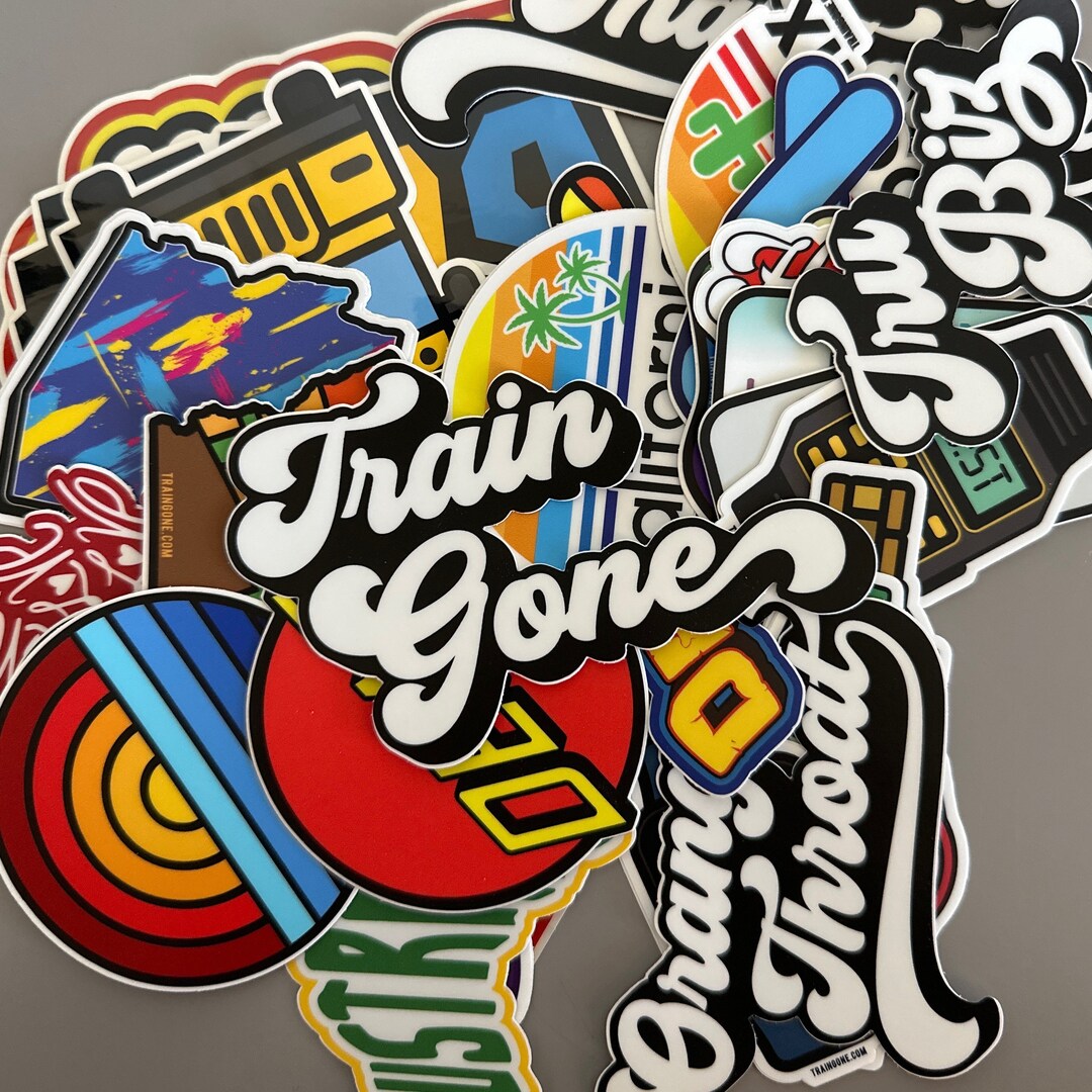 Train Gone Full Shop Sticker Bundle // Vinyl Sticker // Laptop Sticker ...