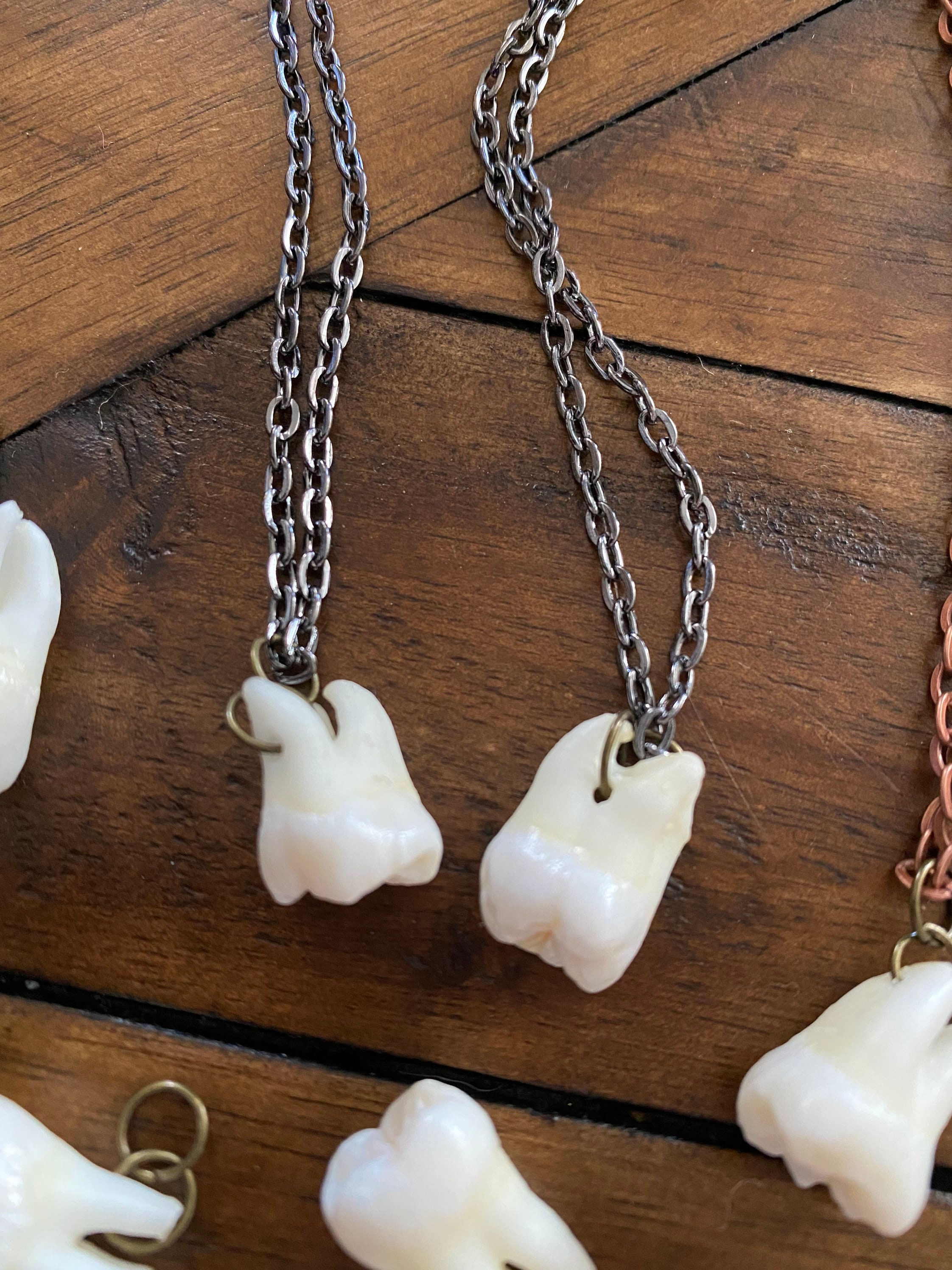 One Real Human Tooth Pendant Necklace - Etsy
