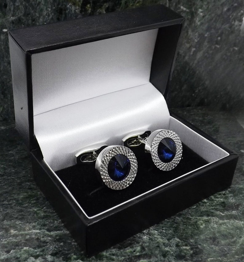 Swarovski Cufflinks Personalised Cufflinks Crystal Cufflinks Gem Stone ...