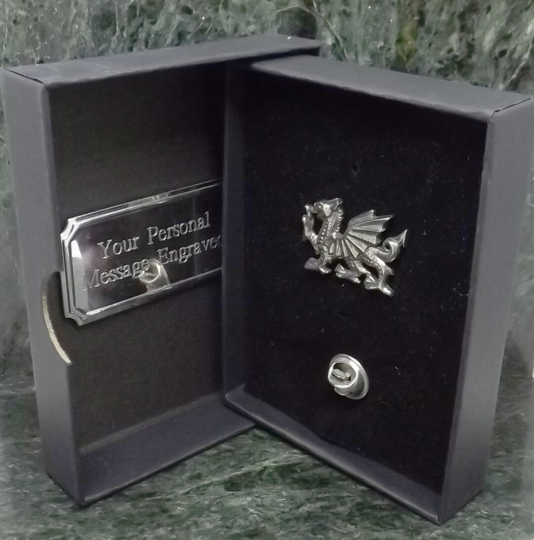 Welsh Dragon Lapel Pin, English Pewter Pin Badge, Silver Dragon, Gifts ...