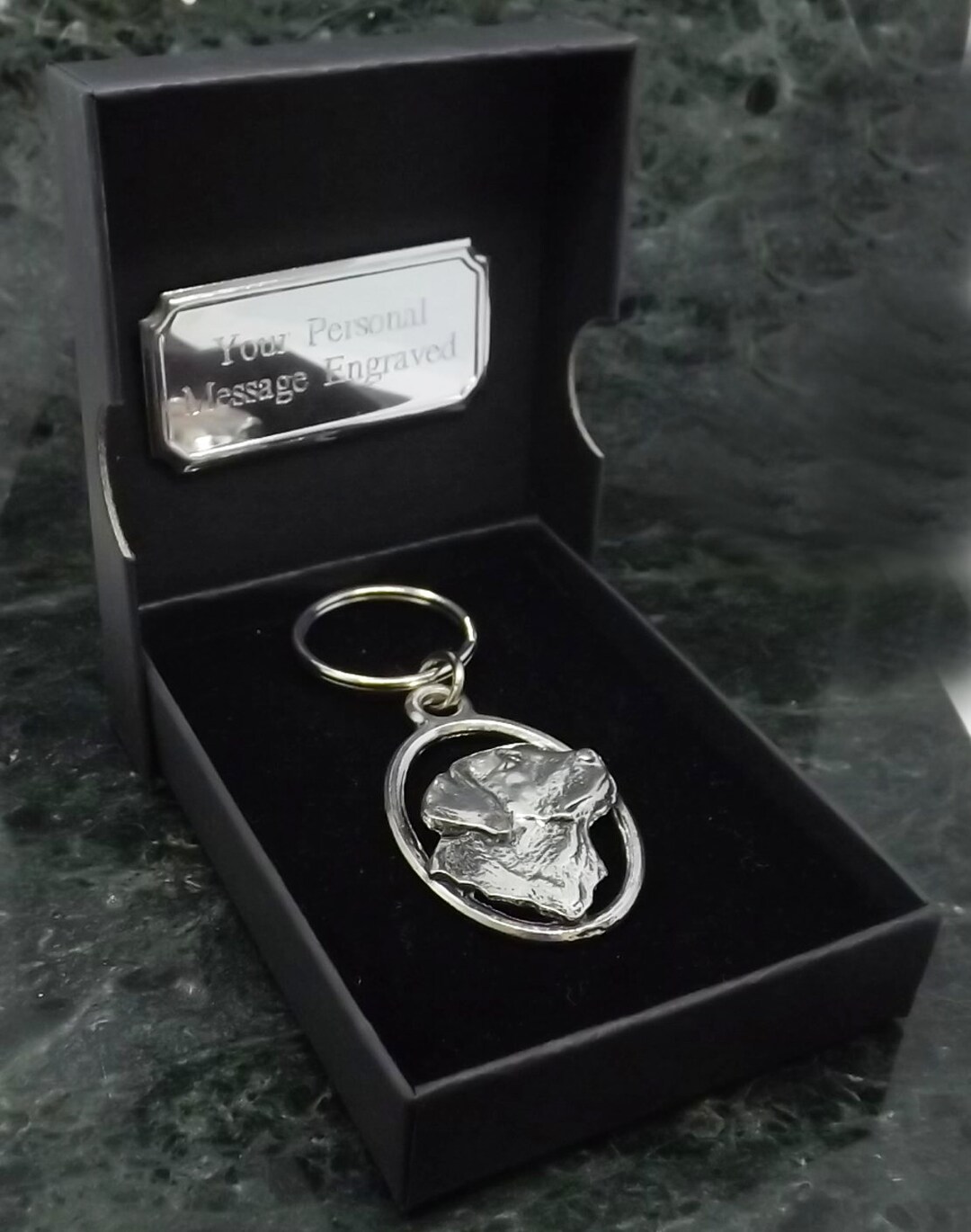 Labrador Key Chain English Pewter Key Ring Silver Retriever Gifts for ...