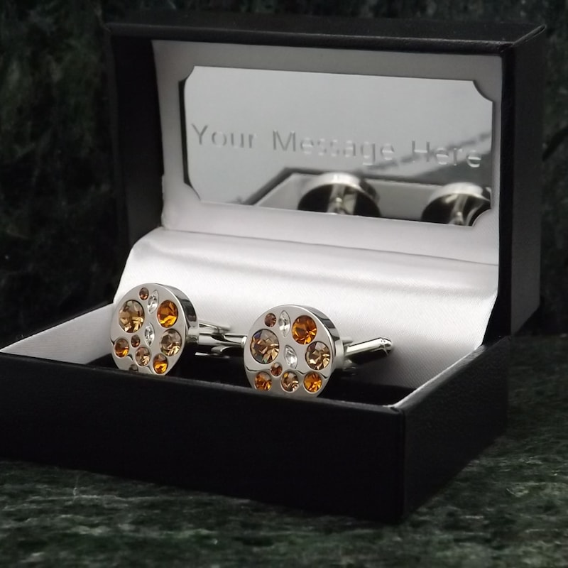 Orange Cufflinks - Etsy