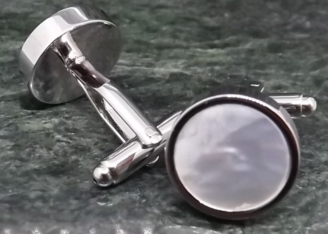 Mother of Pearl Cufflinks Personalised Cufflinks Pearl Cufflinks Shell ...