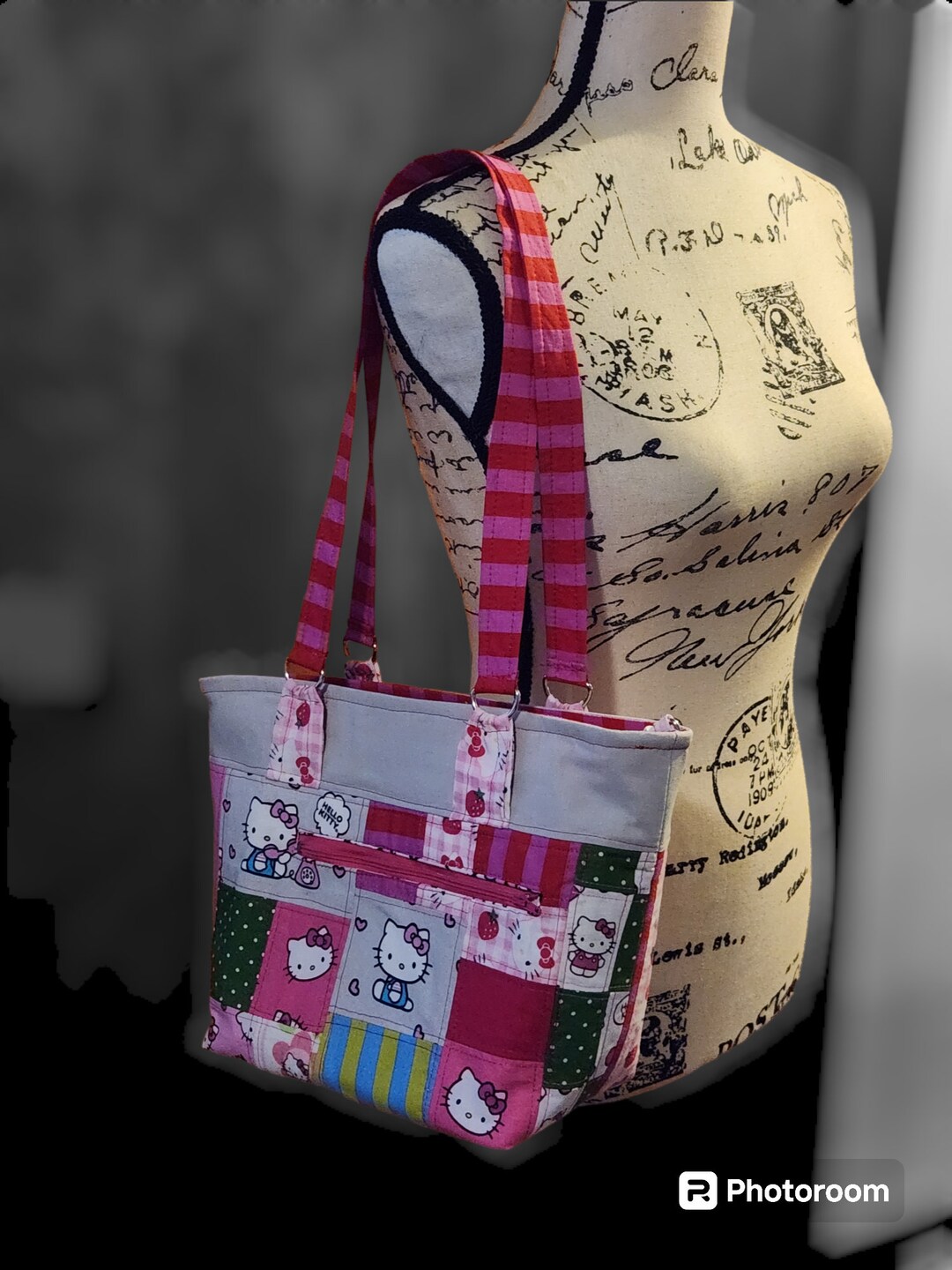 Hello Kitty Patchwork Handbag - Etsy