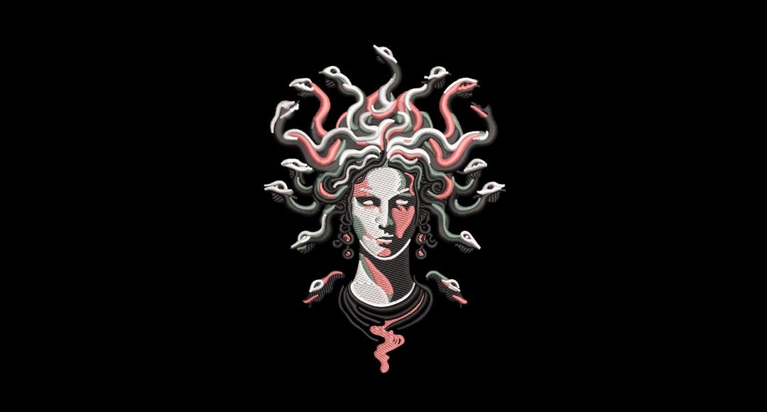 Machine Embroidery Designs.medusa - Etsy