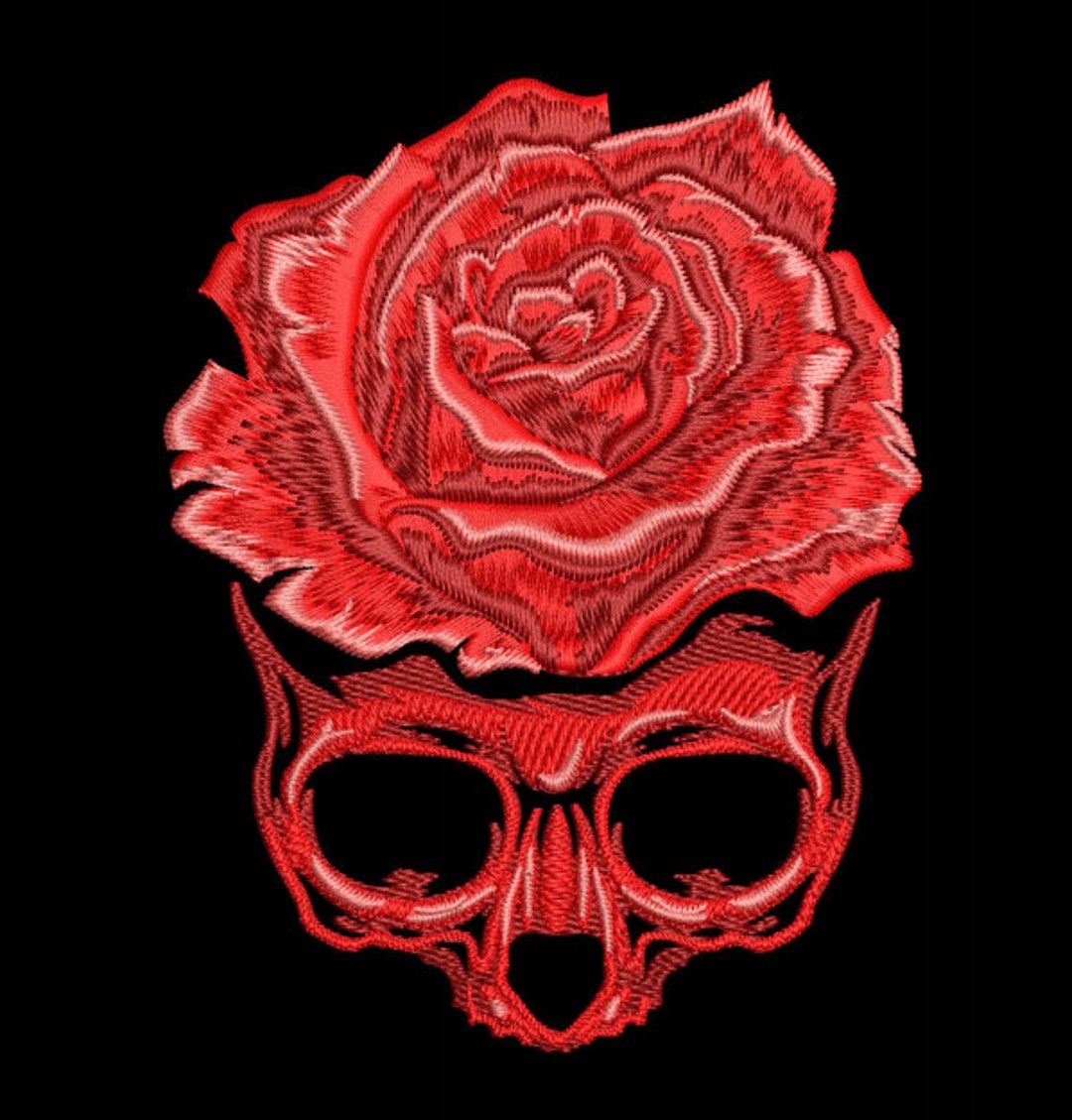 Machine Embroidery Design Skull - Etsy