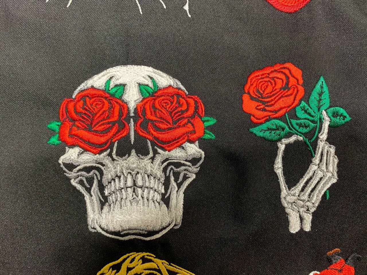 Machine Embroidery Design. Skeleton Hand With Rose - Etsy