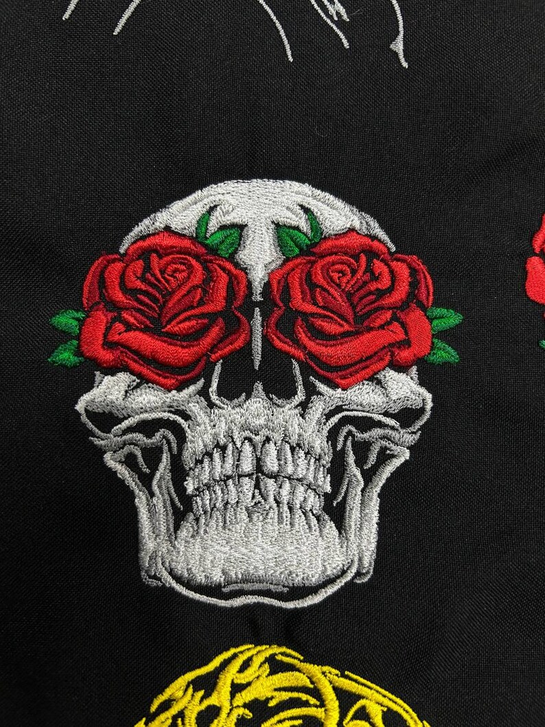 Machine Embroidery Design Skull - Etsy