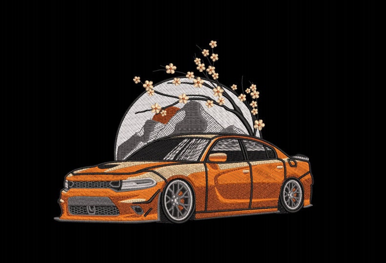 Machine Embroidery Designs, Car Dodge - Etsy