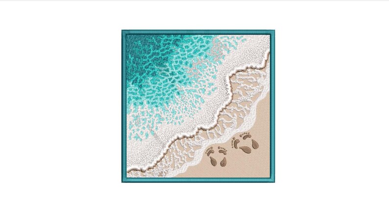 Machine Embroidery Designs.sea Shore.wave - Etsy
