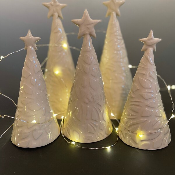 White Ceramic Christmas Tree - Etsy