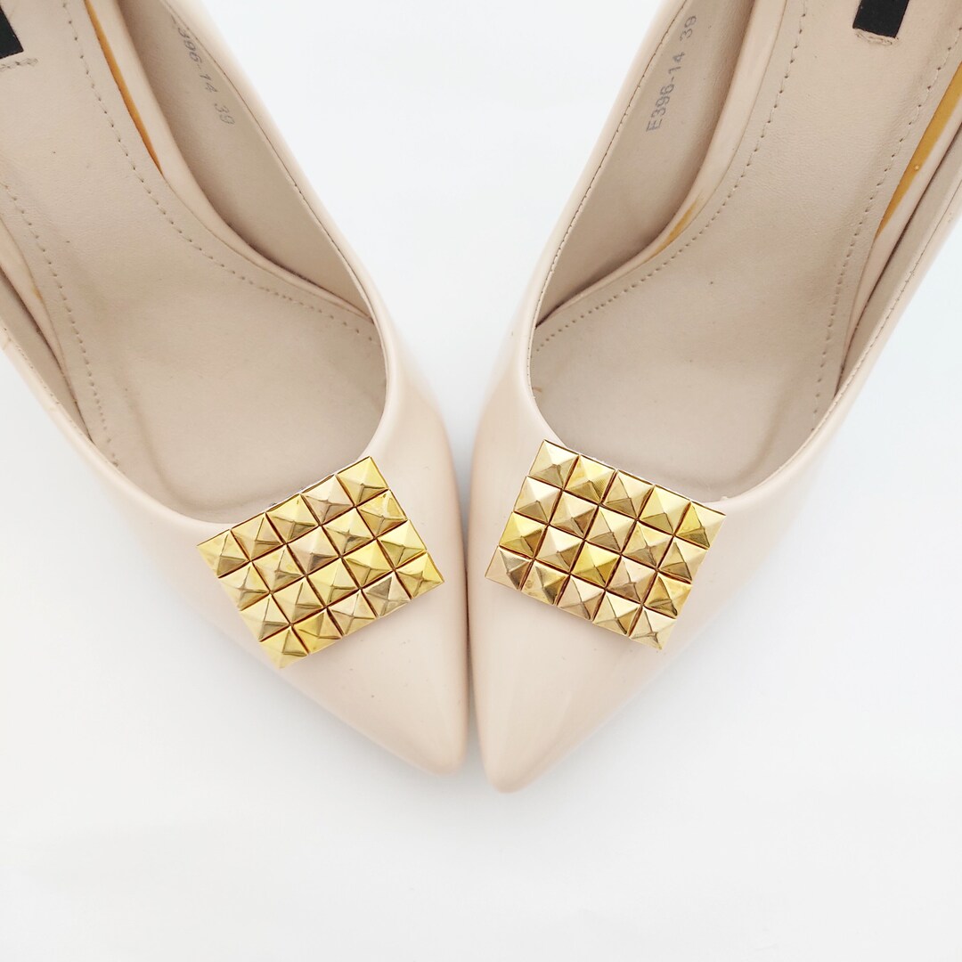 Gold Brads Shoe Clips | Shoe Decorations | Jewelry Shoe Clips | Gold ...