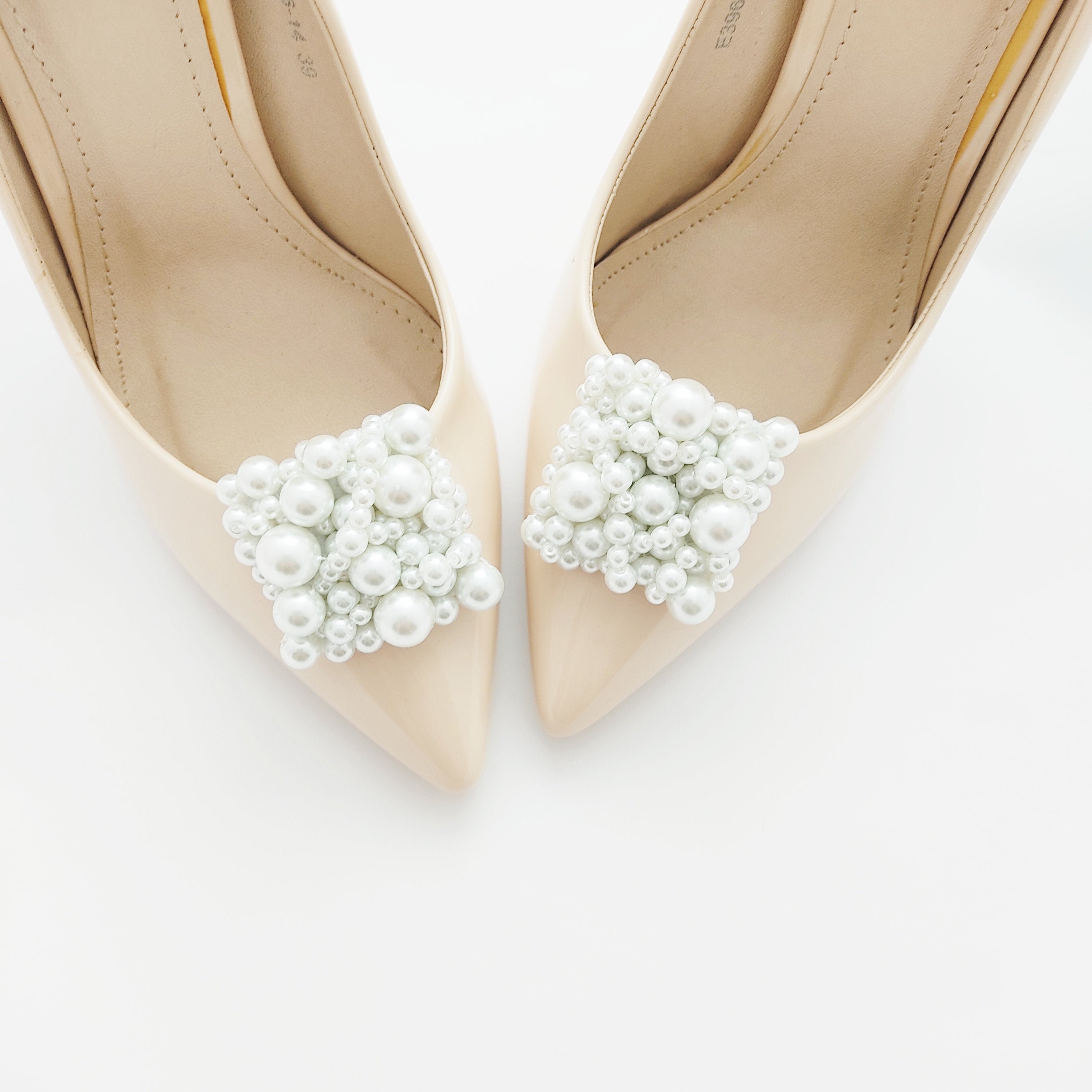 Bride White Pearls Shoe Clips | Wedding Shoes Decorations | Pearl Shoes ...