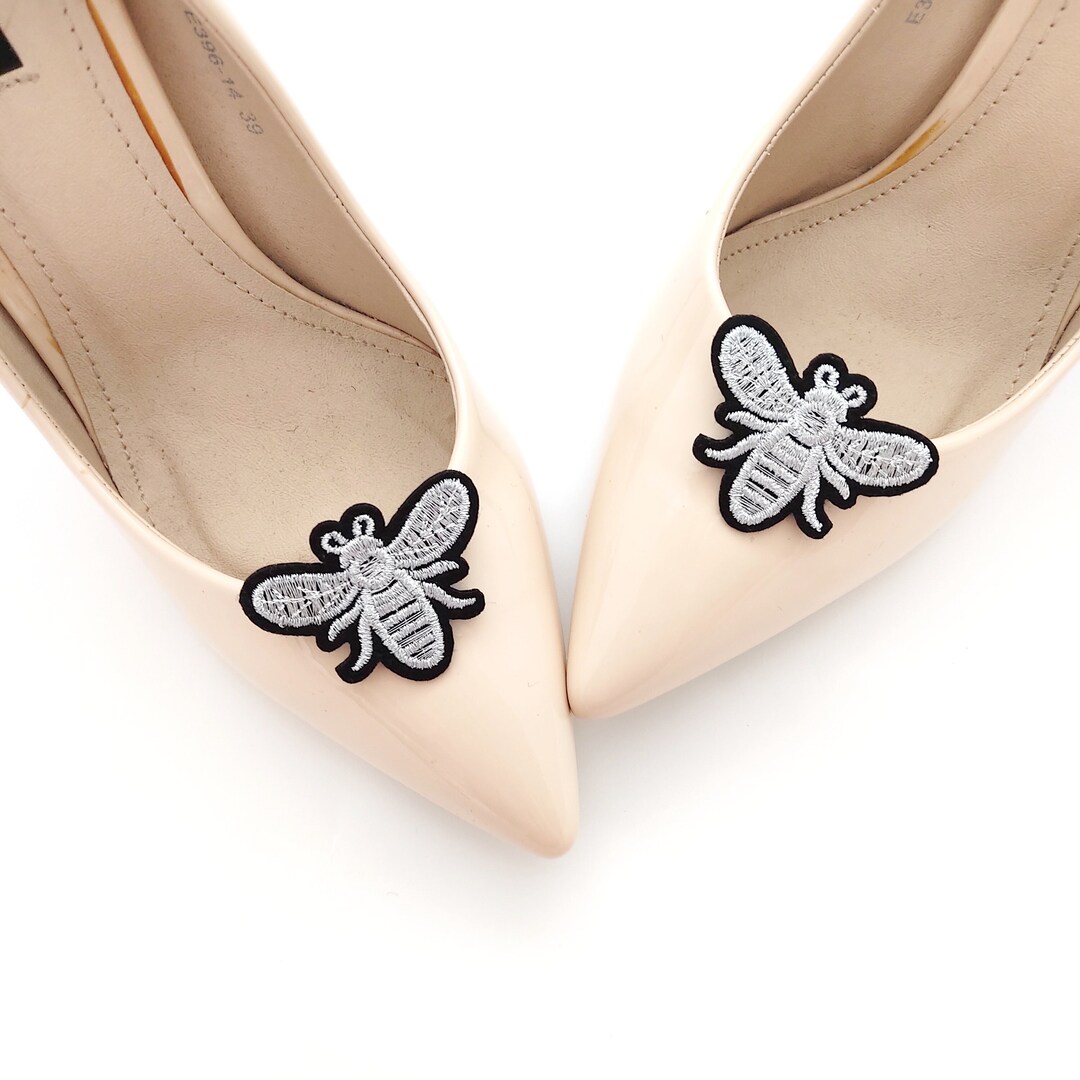 Embroidered Insects Shoe Clips ,wedding Shoe Clips , Bridal Shoe ...