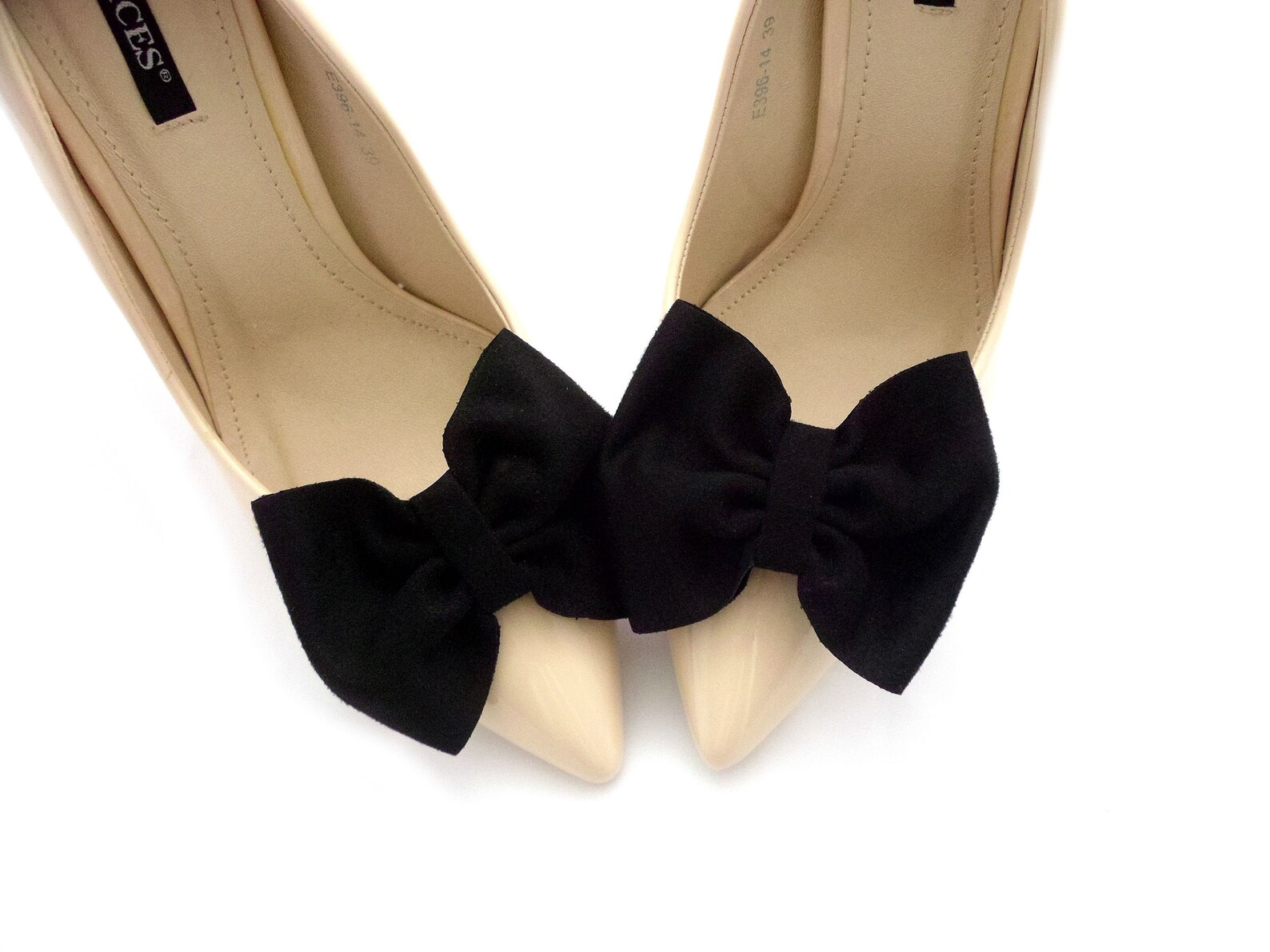 Black Suede Shoe Clips, Bow Shoe Clips, Suede Shoes, Decorations for ...