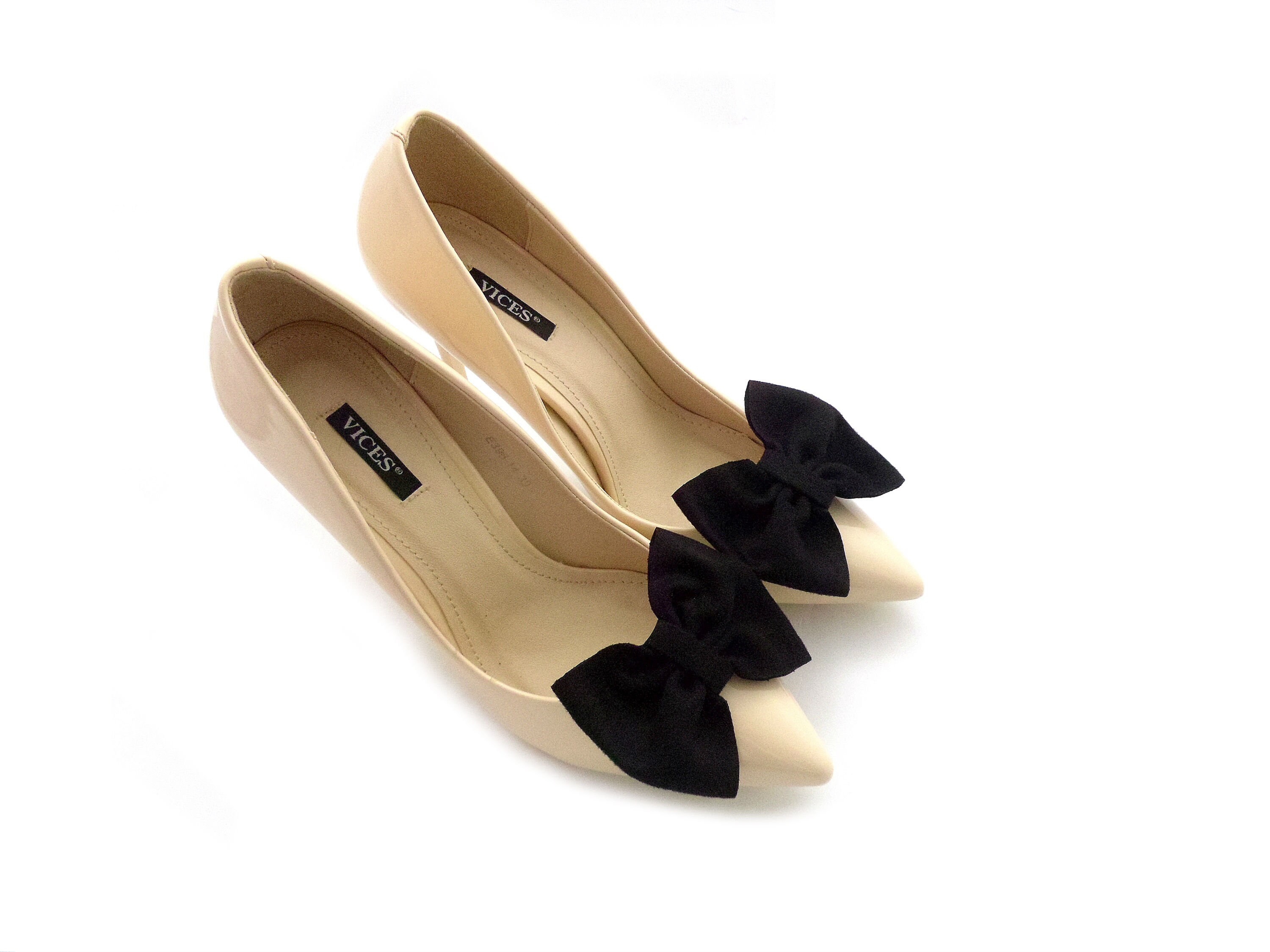 Black Suede Shoe Clips, Bow Shoe Clips, Suede Shoes, Decorations for ...